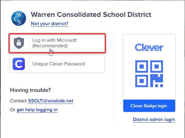 How To: Obtaining Clever Badges – Warren Consolidated Schools IT